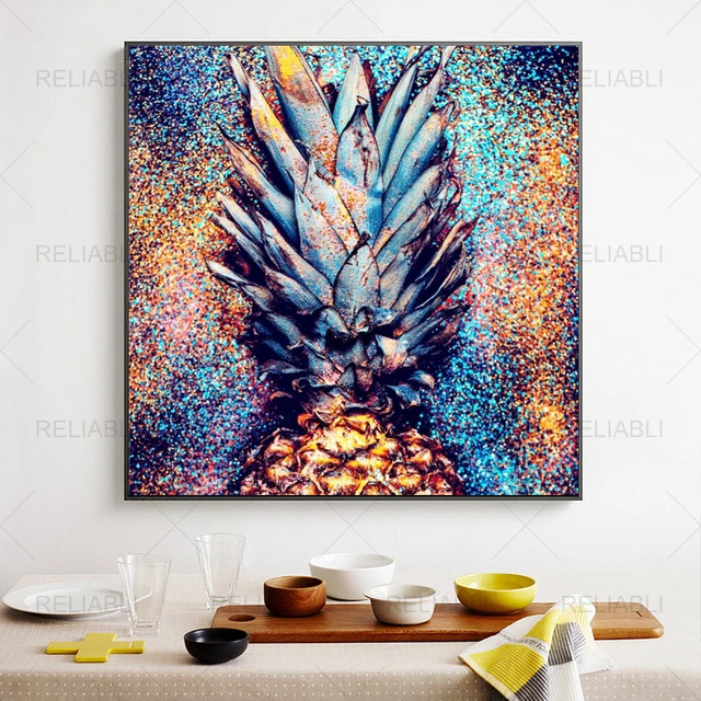 Abstract Pineapple Painting