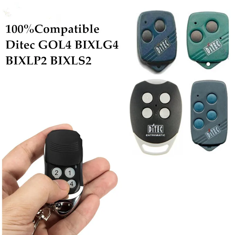 DITEC Garage Door Remote Control 433MHz Rolling Code For GOL4 BIXLG4 ...