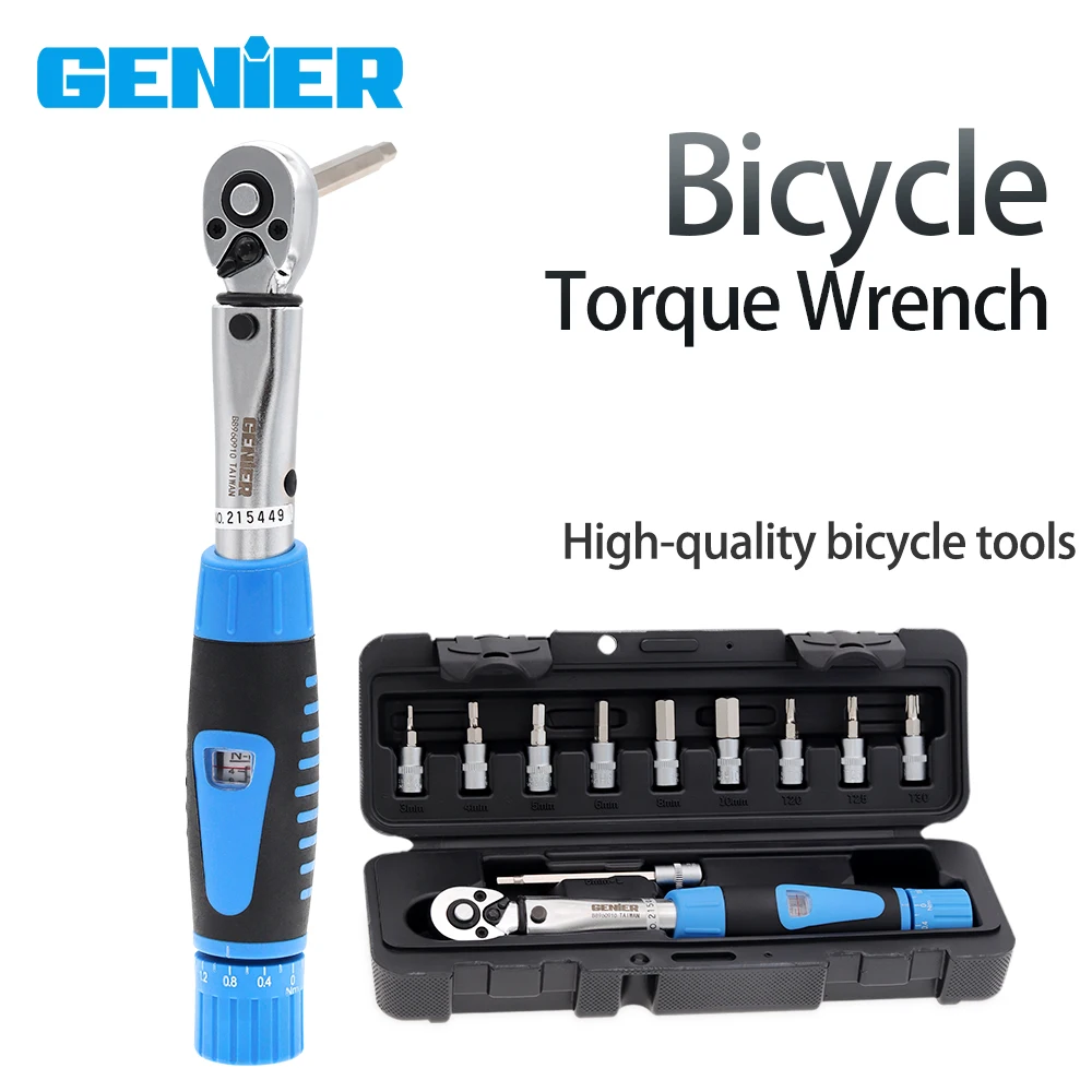 Genier preset conjunto de chave de torque 1/4 "2-24nm bicicleta bicicleta chave de torque allen ...