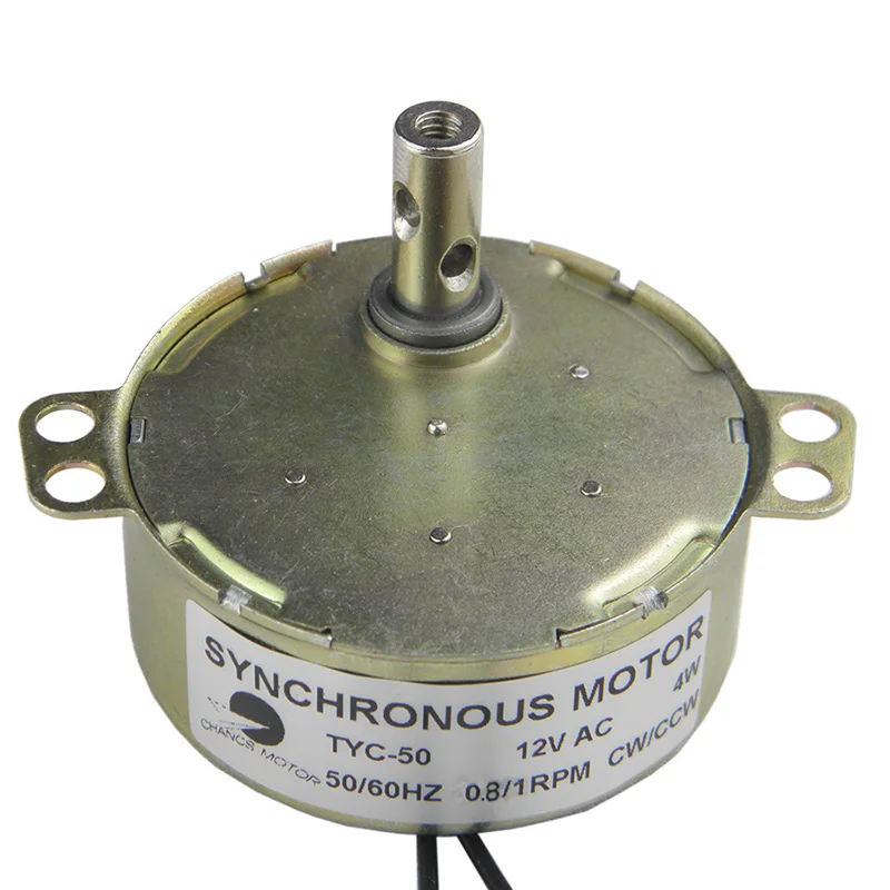 Synchronous-Motor-TYC-50-12V-Electric-Motor-AC-0-8-1RPM-15-18RPM-CW-CCW ...