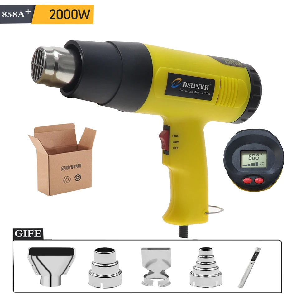Power Tools 2000W EU Plug Digital LCD Display Electric Hot Air Gun Hair power-tools-2000w-eu-plug-digital-lcd-display-electric-hot-air-gun-hair