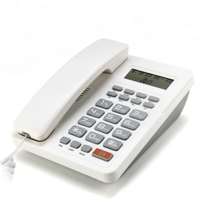 Desktop Corded Telephone Landline Phone With Calculator, Hands-free ...