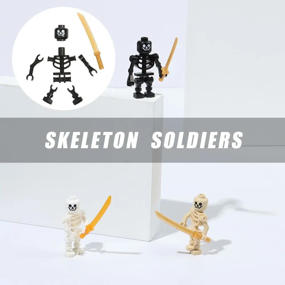 Skeleton Soldiers Building Block Minifigures Ninja Bones Minifigures ...