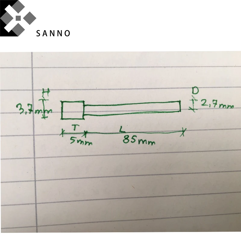 Customized high precision T shape ejector pin, mould punch-pin SKD ...