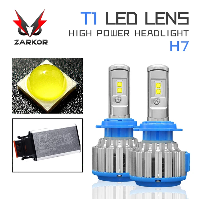 Zarkor Turbo T1 Car LED Headlight 72W 16000Lm H1 H3 H4 h7 led 20000lm ...
