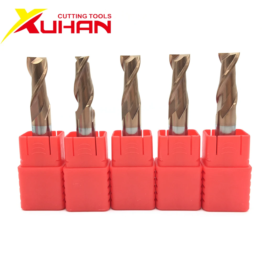 Cnc Milling Cutter Wood Cutter Woodworking Tools 2 Straight Flute Hrc55 ...
