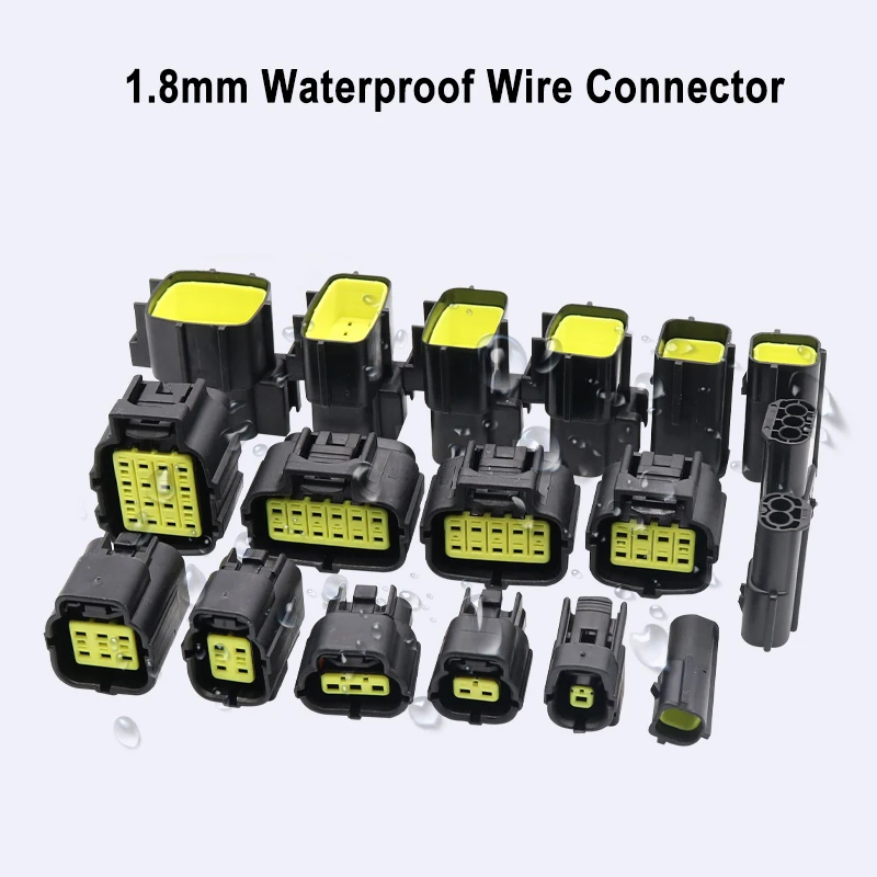 1P/ 2P/3P/4P/6P/8P/10P/12P/16 Pin 1.8mm Waterproof Wire Connector ...
