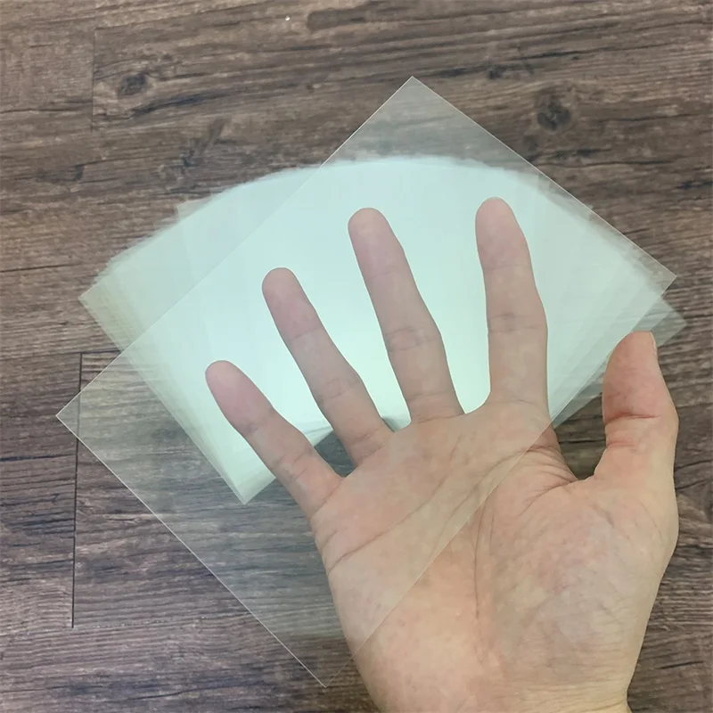 50Pcs /Set Transparent Plastic Window Sheets for DIY Scrapbooking ...