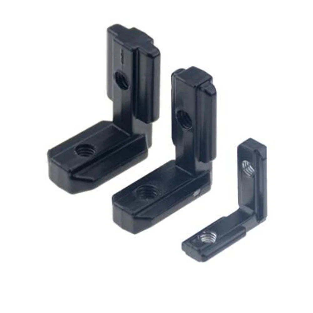 1PC 2020 3030 4040 Black L Shape Interior Corner Connector Joint ...