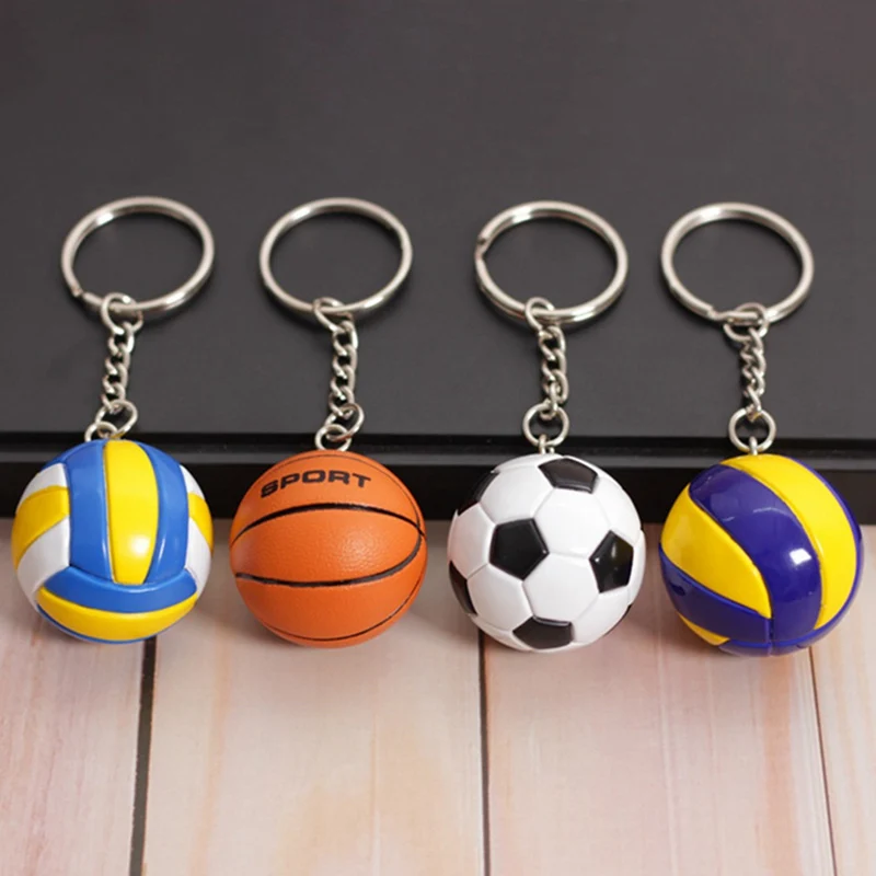 3D-Sports-Keychain-Basketball-Volleyball-Football-Key-Chains-Pendant ...