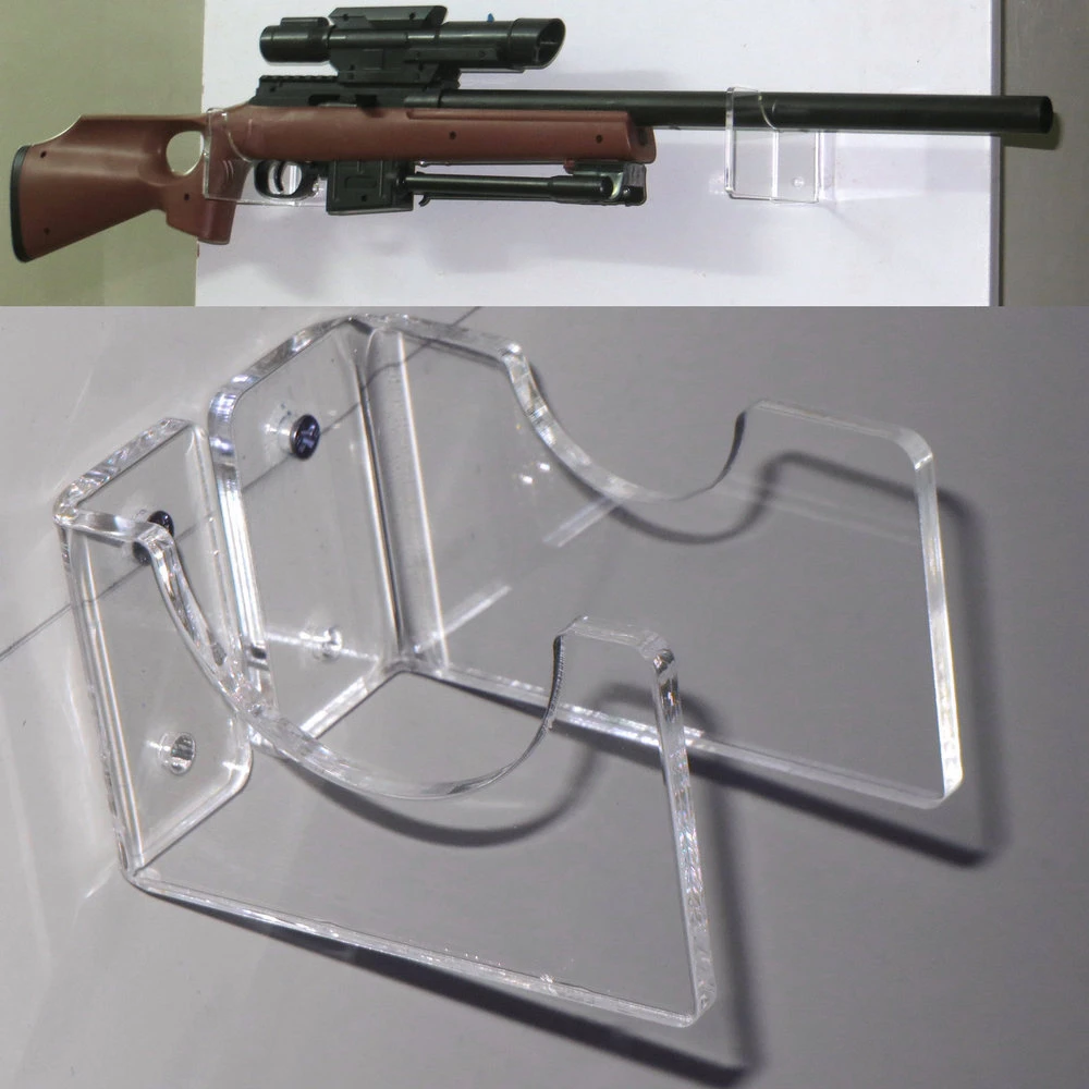 Acrylic Rifle Holder / Musket Brackets / Rifle Wall Mount Display / Gun ...