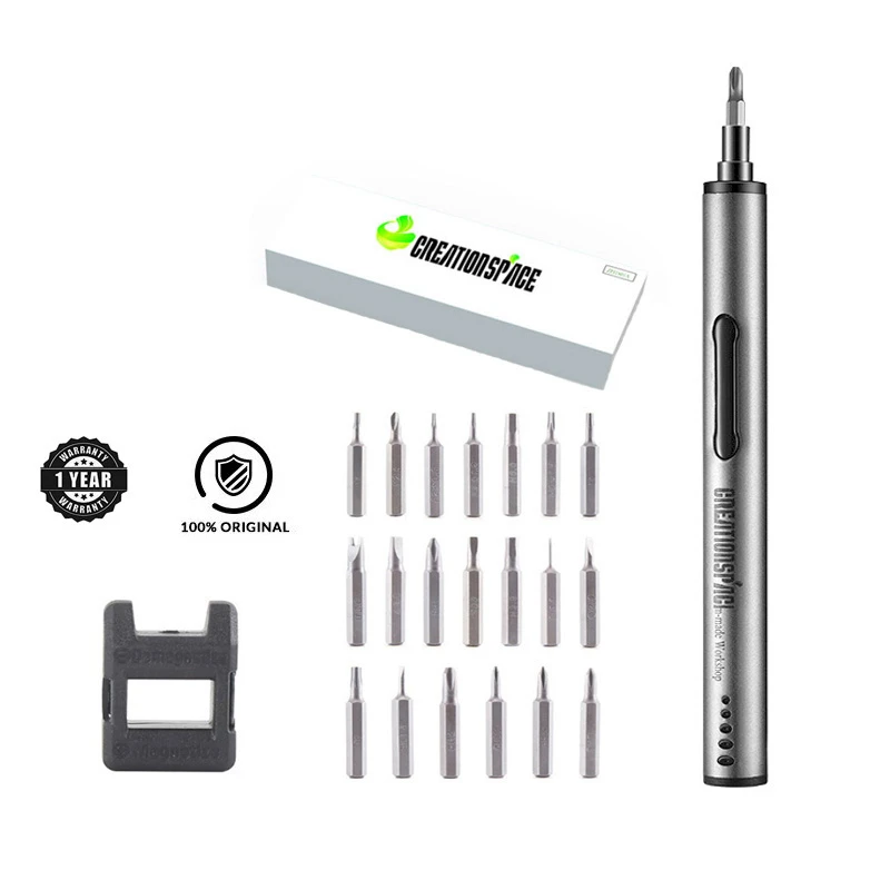 21 In 1 Cordless Electric Screwdriver Both Side Rotation Mini Handheld ...