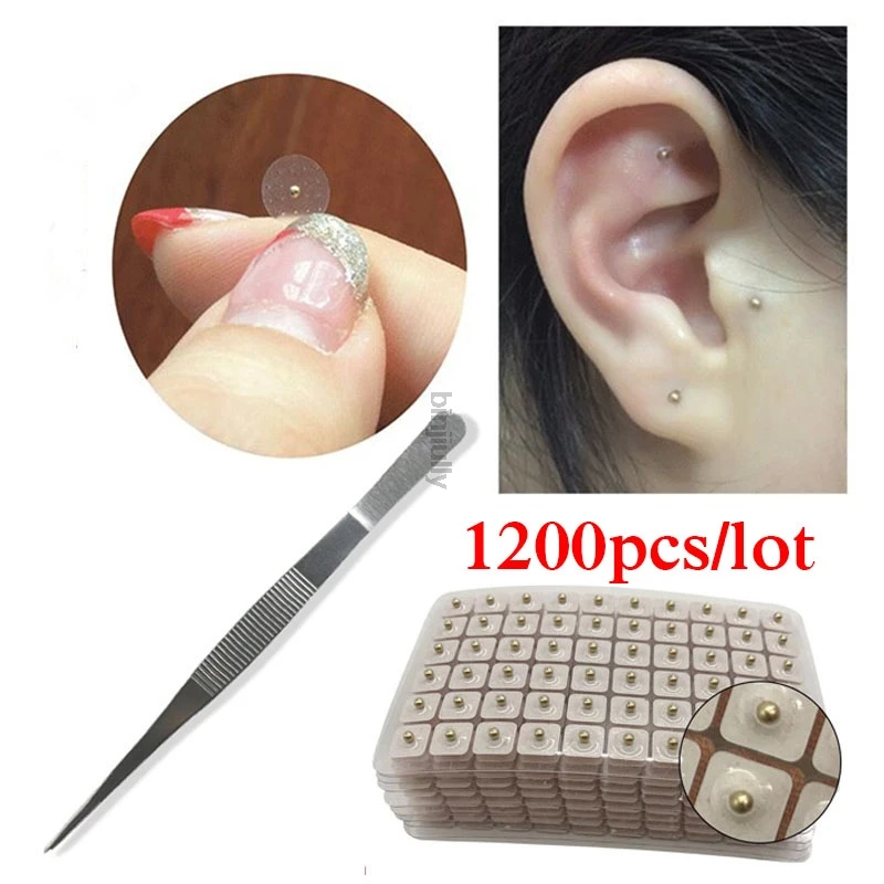 Magnetic beads therapy 1200Paste Auricular Ear Auriculotherapy ...