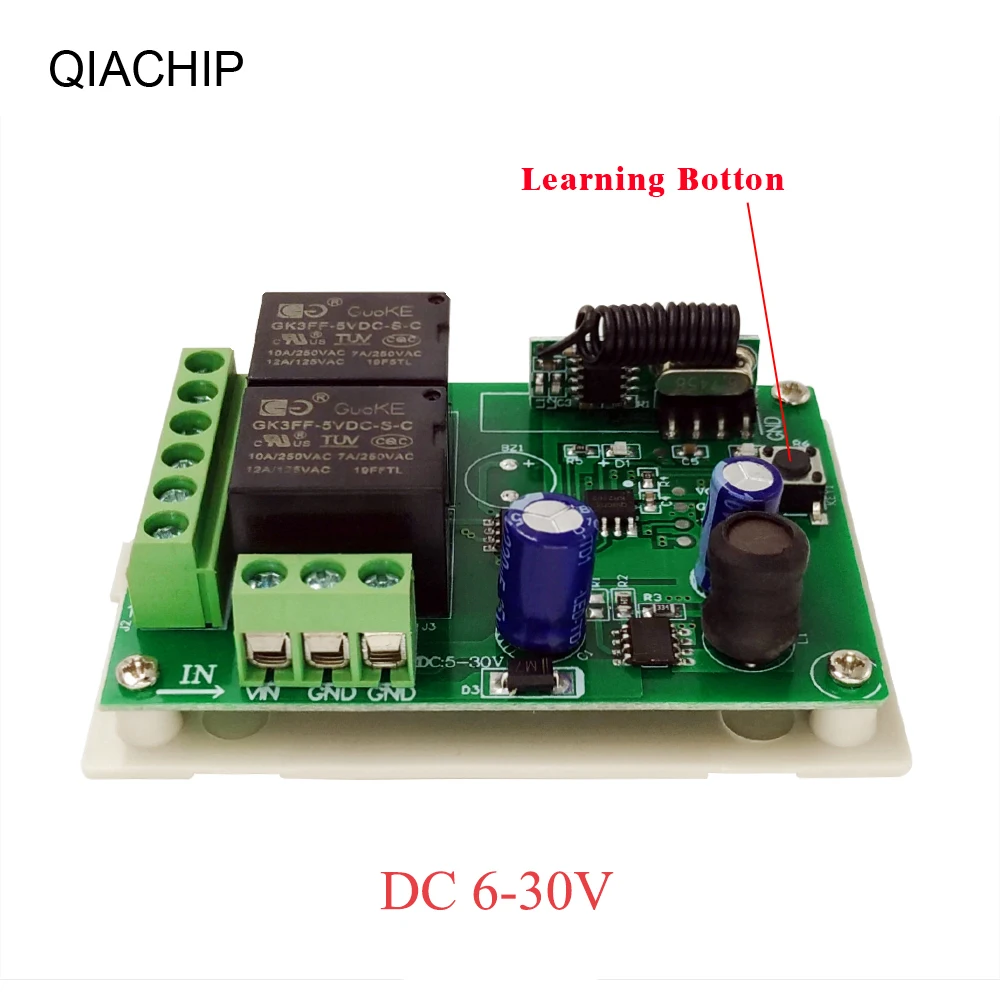 QIACHIP-433-92Mhz-DC-6V-12V-24V-Universal-Wireless-Remote-Control ...