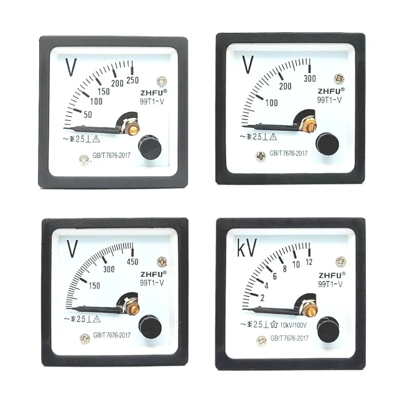 Pointer type instrument AC voltmeter 99T1-150v 250V 300V 450V 500V 12kV ...