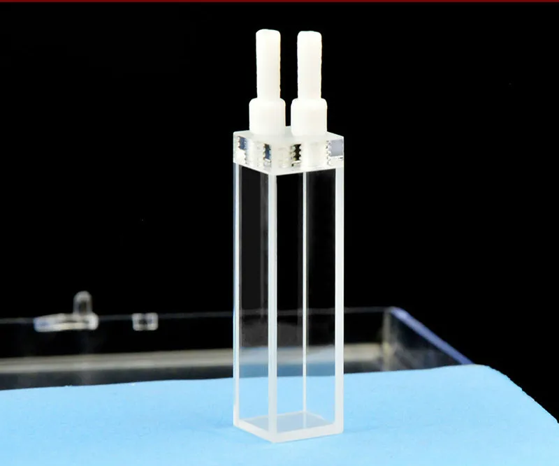 Vertical quartz fluorescent flow colorimetric dish/flow pool/good ...