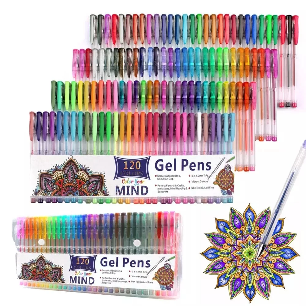 Colors-Gel-Pen-Set-12-120-Colors-For-drawing-Painting-Sketching-0-5-mm ...
