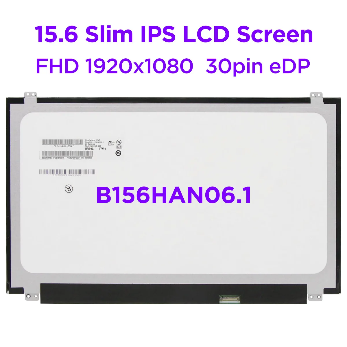 15.6" IPS Laptop LCD Screen B156HAN06.1 fit B156HAN04.1 LTN156HL09 ...