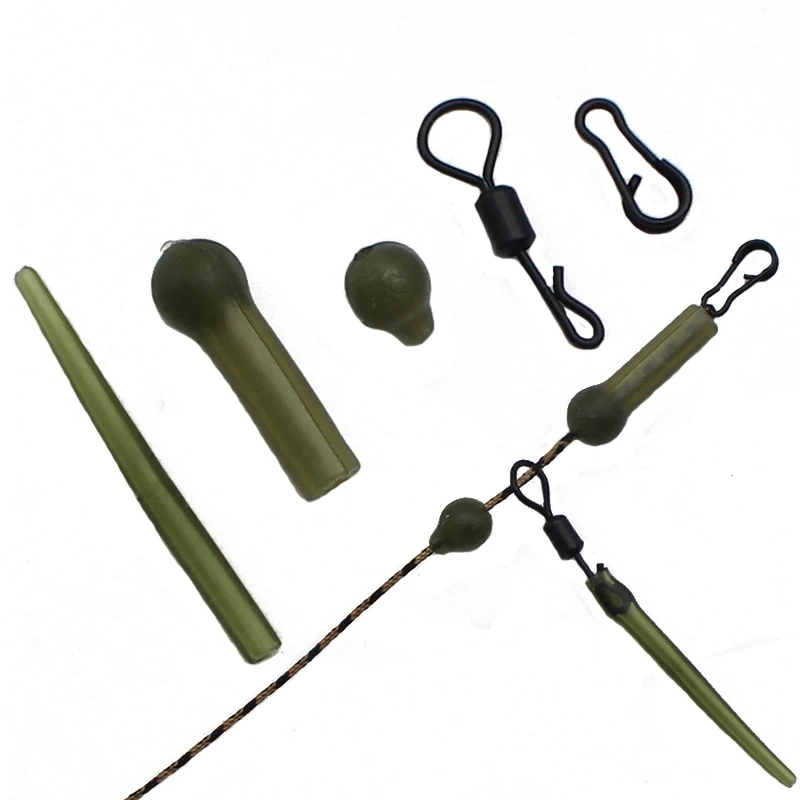 25PCS/ SET Carp Fishing Helicopter Rig Accessories Kit Heli Chod Sleeve ...