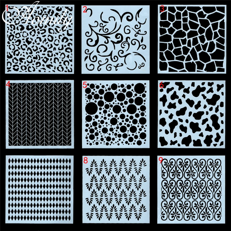 Amoliy Plastic Cake Stencils Flower Spray Stencils Diy Decorating ...