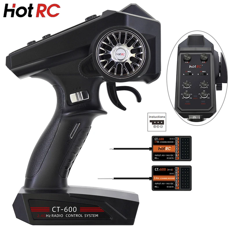 more choice, more savings Fast Shipping HotRC CT-600 6CH 2.4G RC Radio ...