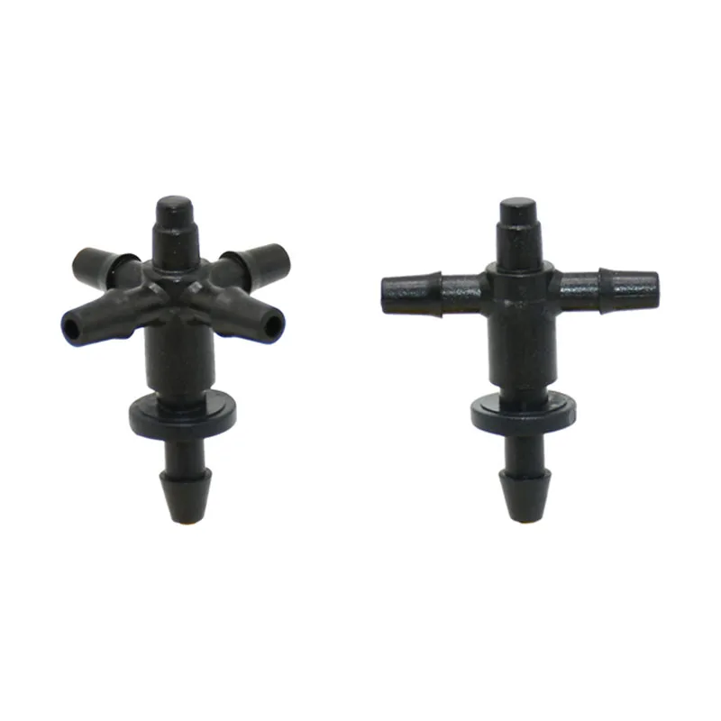 1-8-4-way-arrow-dropper-Cross-Connector-water-splitter-3-5-hose-drip ...