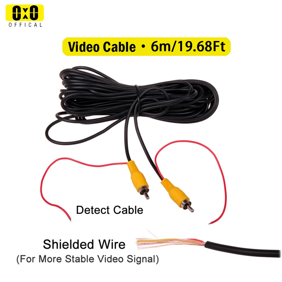 6m-Video-Cable-For-Car-Rear-View-Camera-Universal-RCA-6-Meters-Wire-For ...