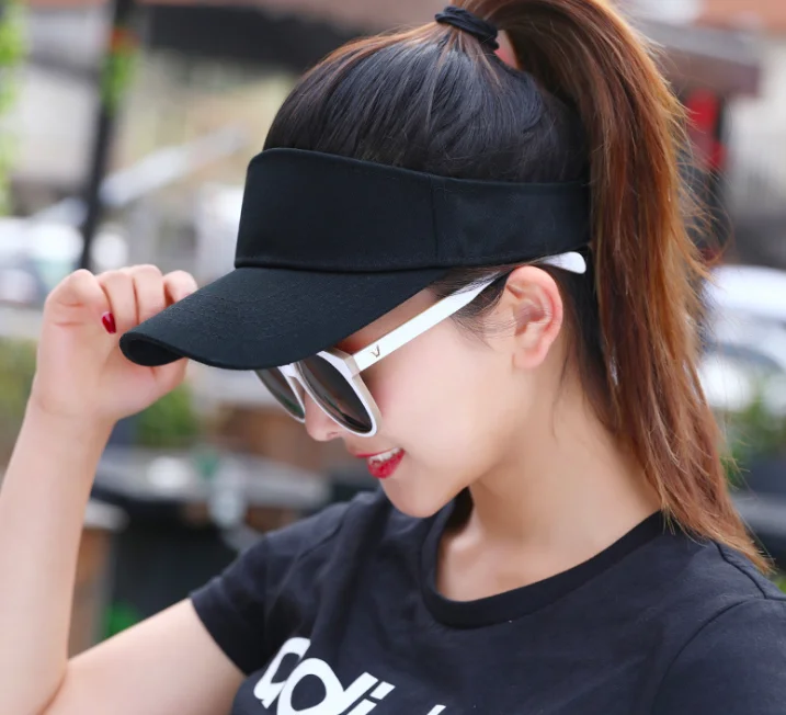 Hat female spring and summer sunscreen empty top hat Korean version of ...