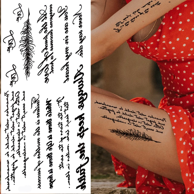 Cute Girl Word Tattoos