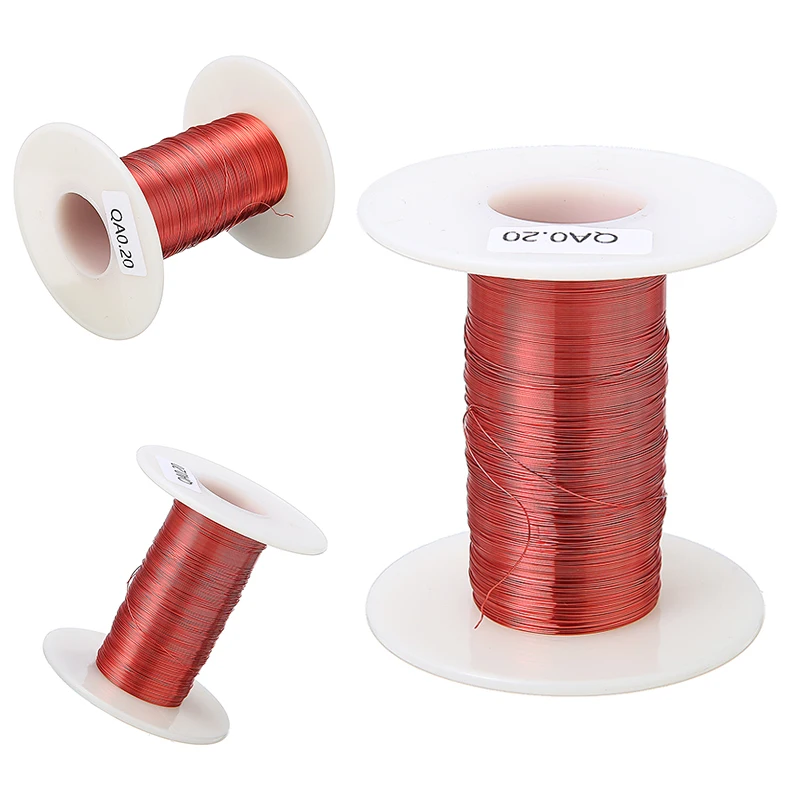 Mayitr Magnet Wire 100m*0.2mm QA Enameled Copper Wire Red Magnetic Wire ...