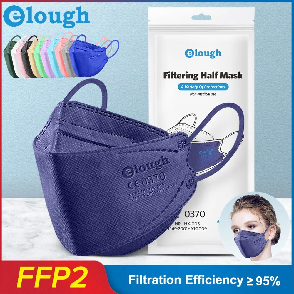 Elough-Mascarillas-FPP2-Colores-4-Layers-FFP2Mask-Korean-Fish-KN95 ...
