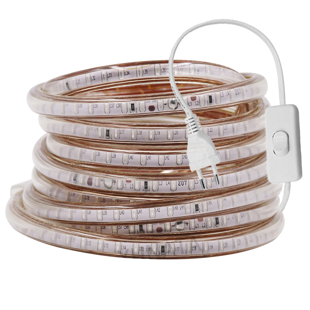 AC 220V LED Strip 3014SMD 120Leds/m Outdoor Waterproof IP67 Led Strip ...