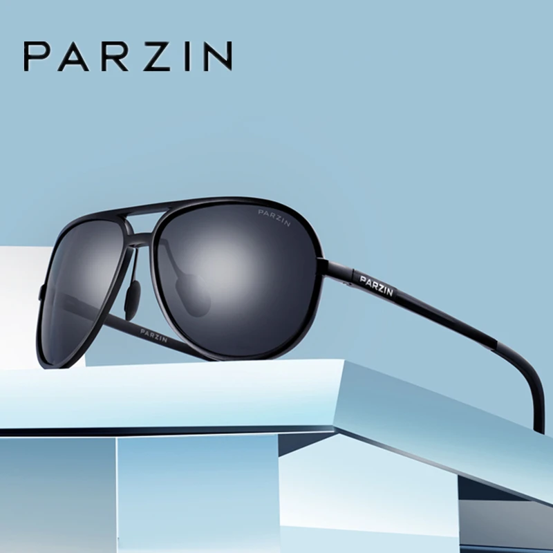 Parzin Brand Cool Men's Pilot Sunglasses Alloy Frame Polarized Driving ...