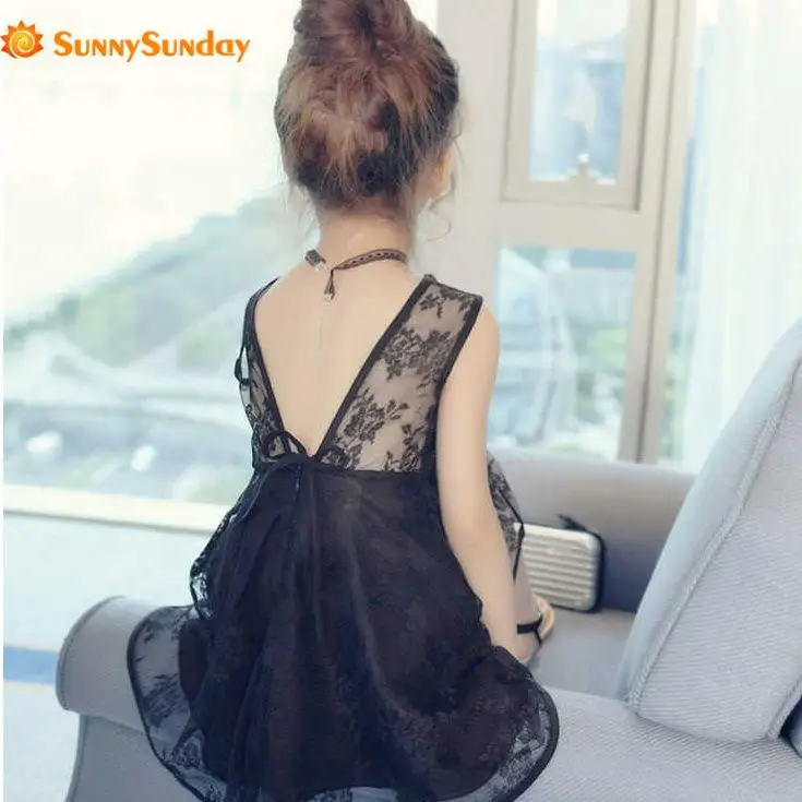 2020 Fashion Girl Dress Backless Dress Kids Clothing Dresses Party ...