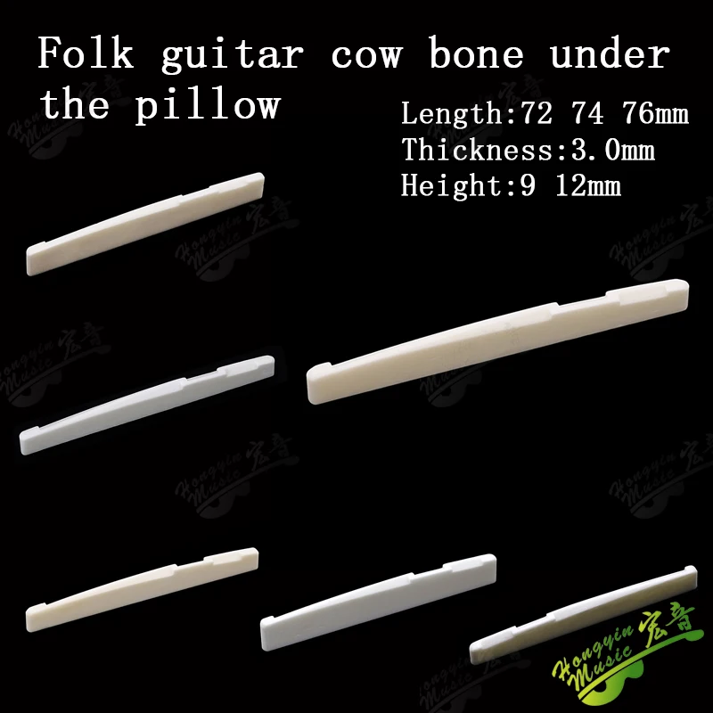 1-SET-Ox-bone-6-String-Guitar-Bridge-Saddles-Part-For-Folk-Acoustic ...