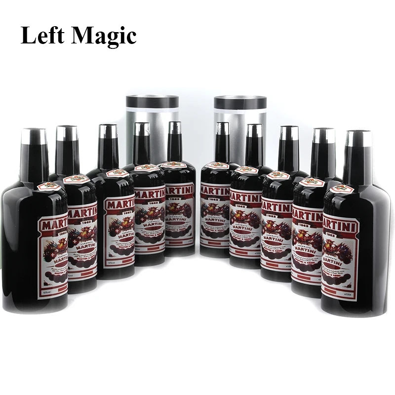 Multiplying Bottles 10 Bottles Black ( Poured Liquid) Magic Trick Stage Magic Props Close Up ...