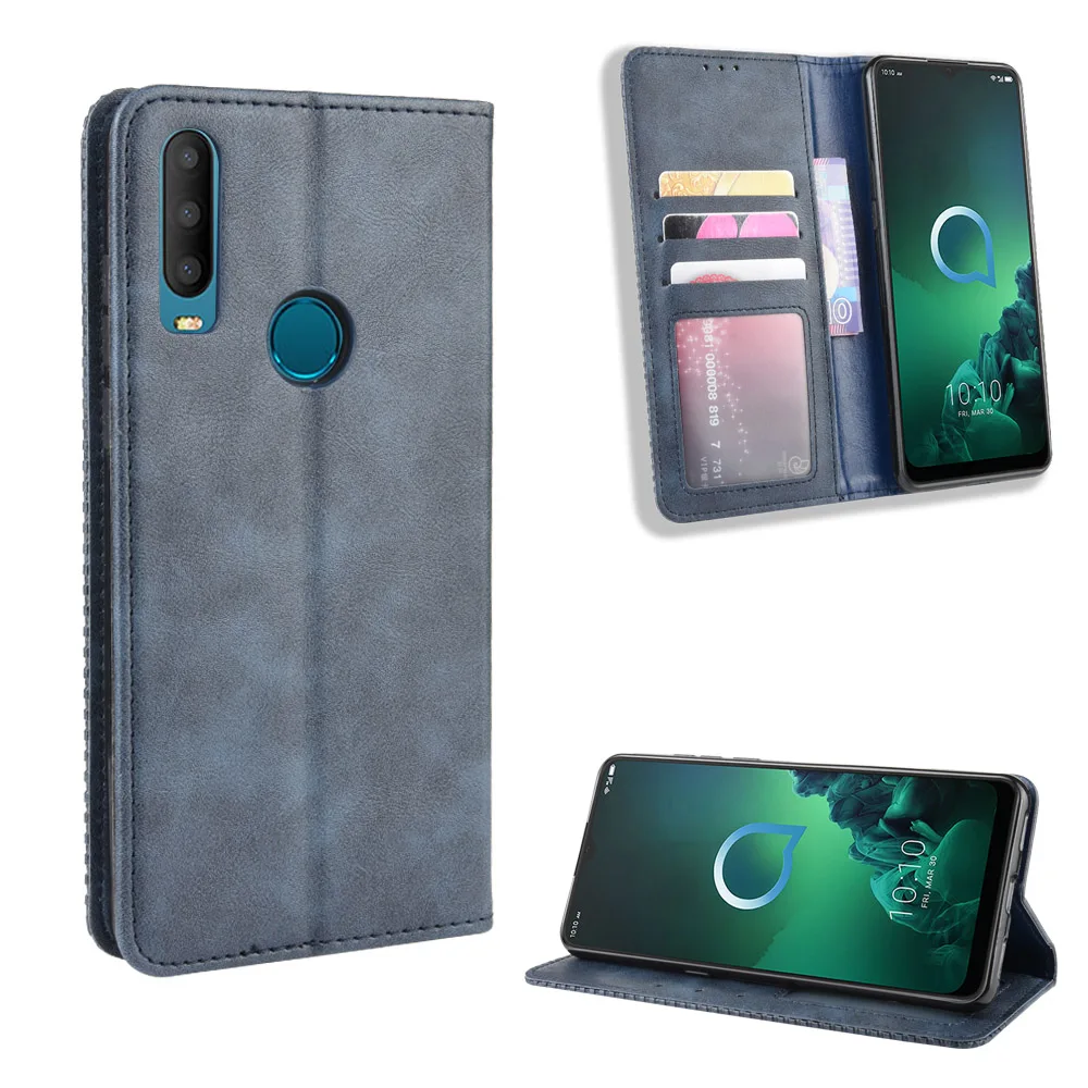 Flip-Cover-for-Alcatel-3X-2019-Case-Wallet-Card-Stand-Magnetic-Cover ...