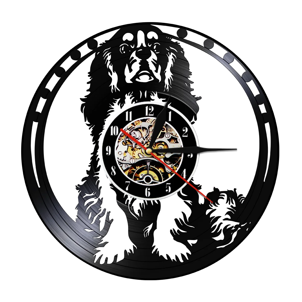 Cavalier King Charles Spaniel Dog 3D Wall Clock Vinyl Record Clock ...