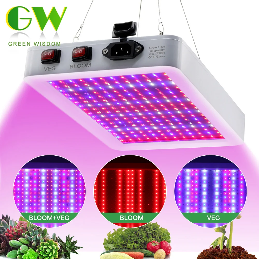 Led Grow Light Full Spectrum 2000w 3000w Plant Grow Lamp With Veg And ...