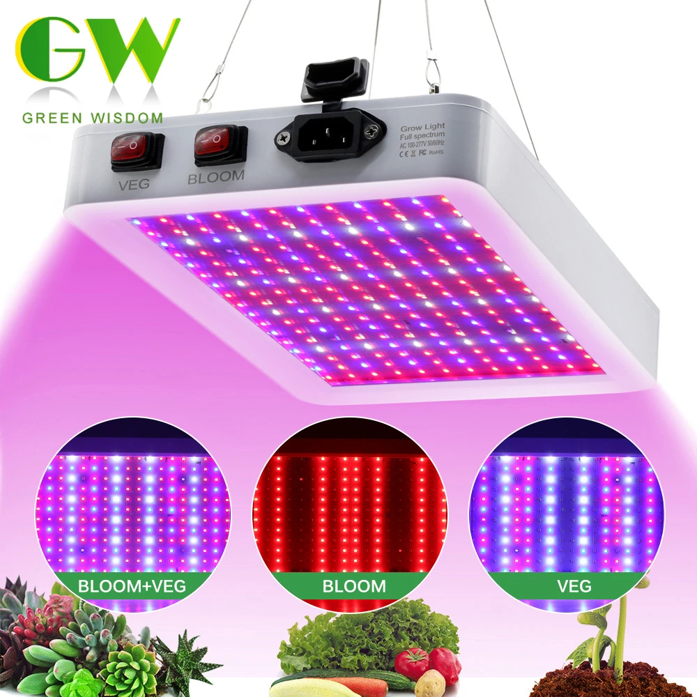 Led Grow Light Full Spectrum 2000w 3000w Plant Grow Lamp With Veg And ...