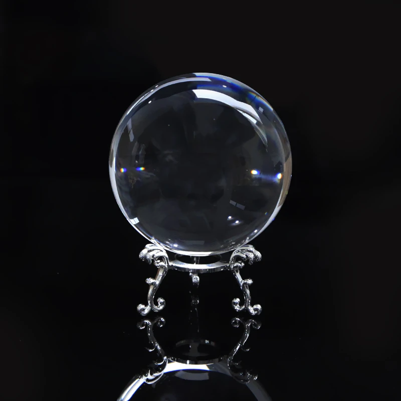 Crystal Ball Large Transparent Crystal Ball Lucky Rainbow Photo Crystal ...