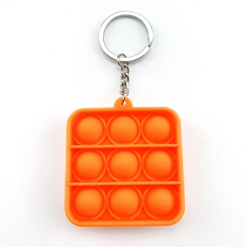 Mini Unicorn Shaped Push Popit Toy Fidget Cartoon Keychain Pop It ...