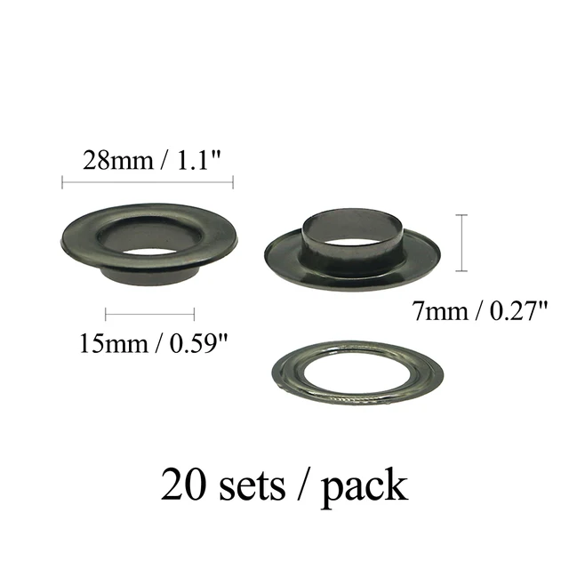 10sets/pack(Outer diameter)28mm (internal)15mm (high)5.6mm eyelets for ...