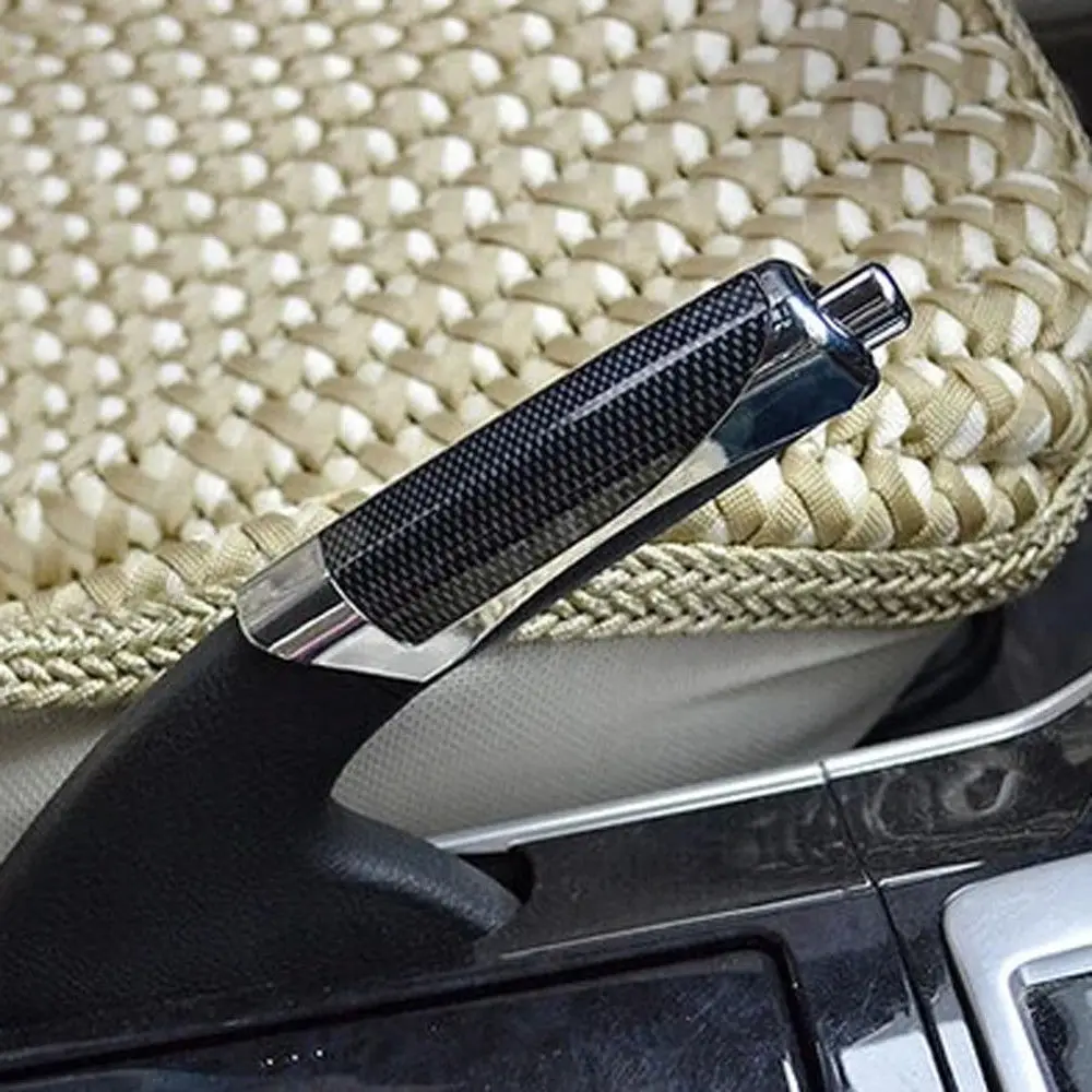 Car-carbon-fiber-handbrake-decorative-cover-Hand-Brake-Break-Protector ...