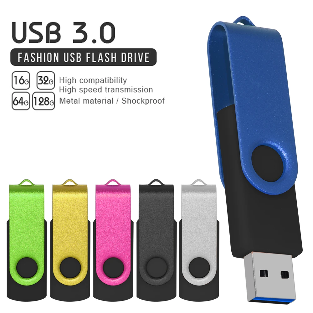 USB Flash Drives waterproof pendrive cle USB 3.0 Pen Drive 128GB 64GB ...