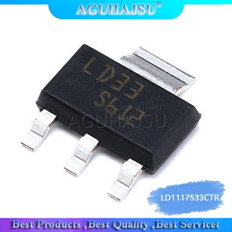10 Uds. LD1117S33CTR SOT 223 LD1117S33 SOT223 LD33 IC REG LDO 3,3 V ...