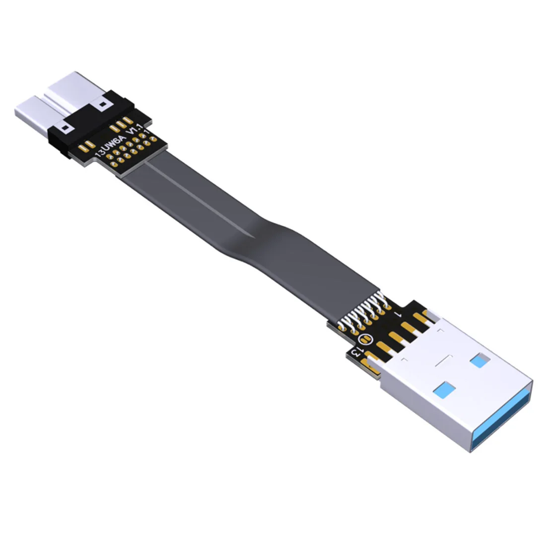 USB 3,0 Flach Band Kabel FFC FPV USB 3,0 Micro B Kabel Männlich zu ...
