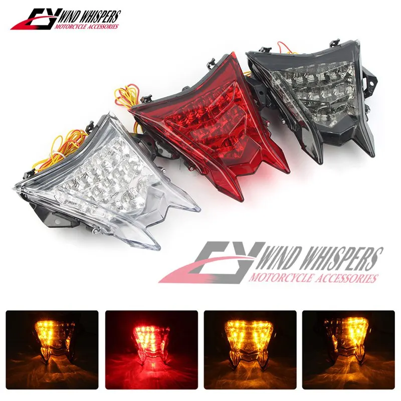 Motorcycle Rear Tail Light Brake Turn Signals Integrated Led Light Lamp ...