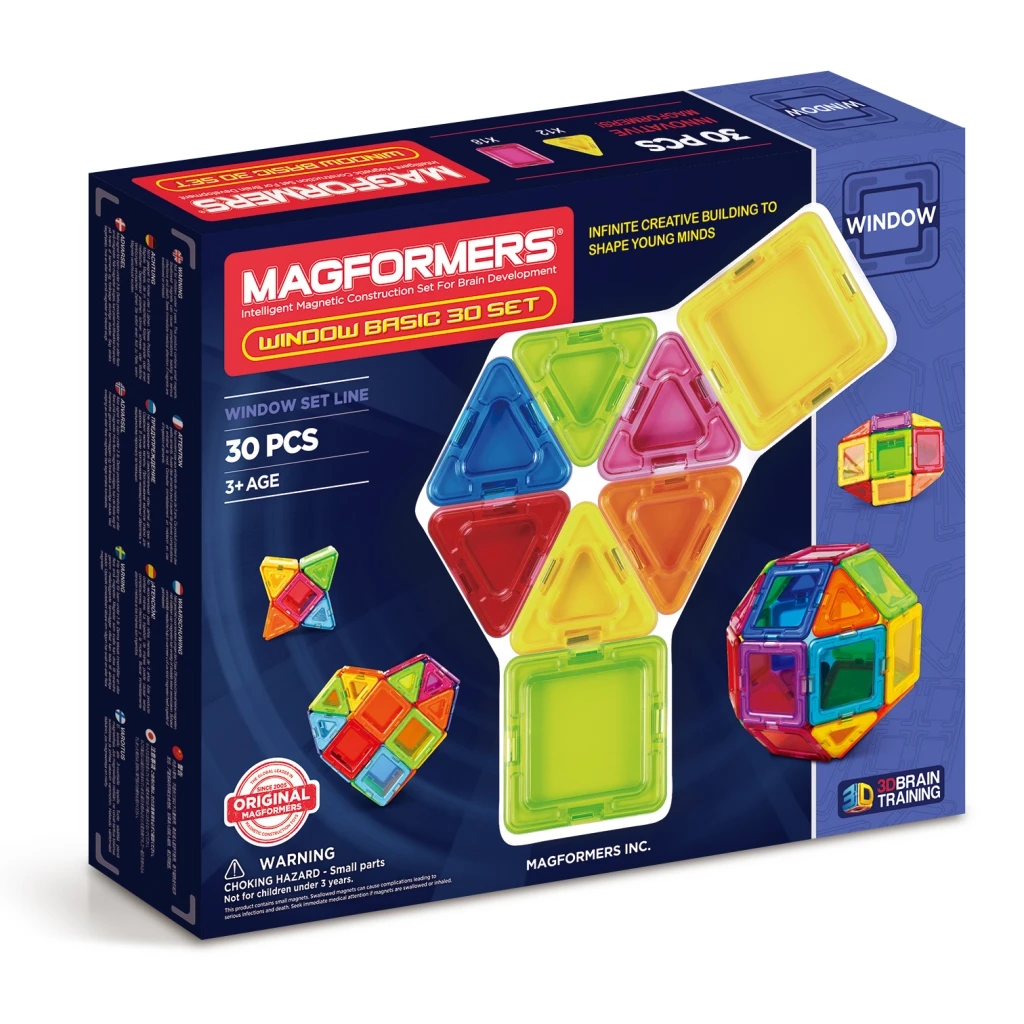 Magnetic Designer Magformers Window Basic 30 Set 714002 - Magnetic - AliExpress