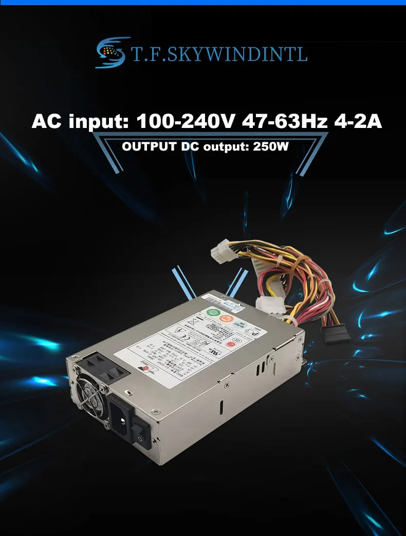 200W 1U Server Power Supply 200W PSU H1U-6200P 200W 20 + 4-PIN 1U Power ...
